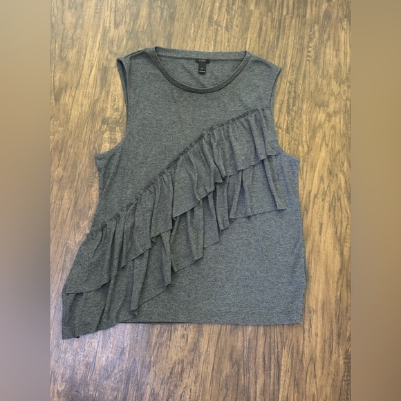 J. Crew | Tops | Jcrew Dark Gray Top | Poshmark